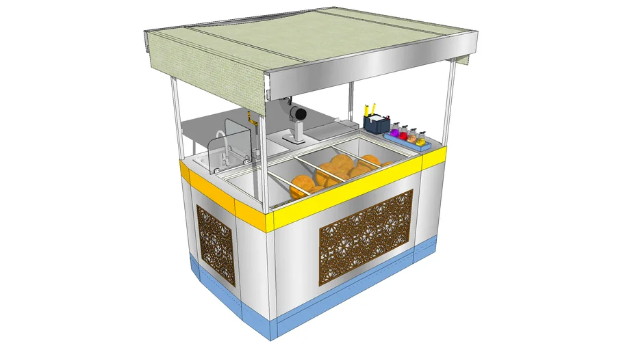 Coconut Stand Sample 2 | 3D Warehouse