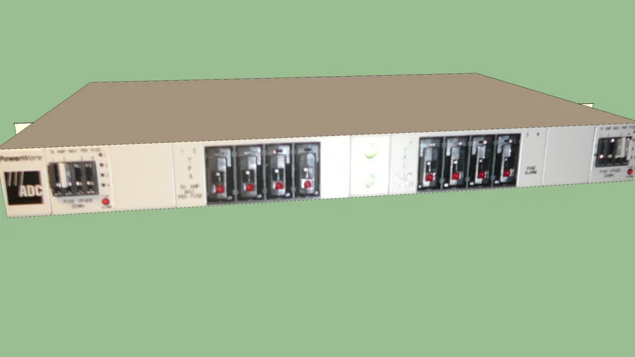 Fuse Panel ADC TPA-GMT 19inch rack | 3D Warehouse