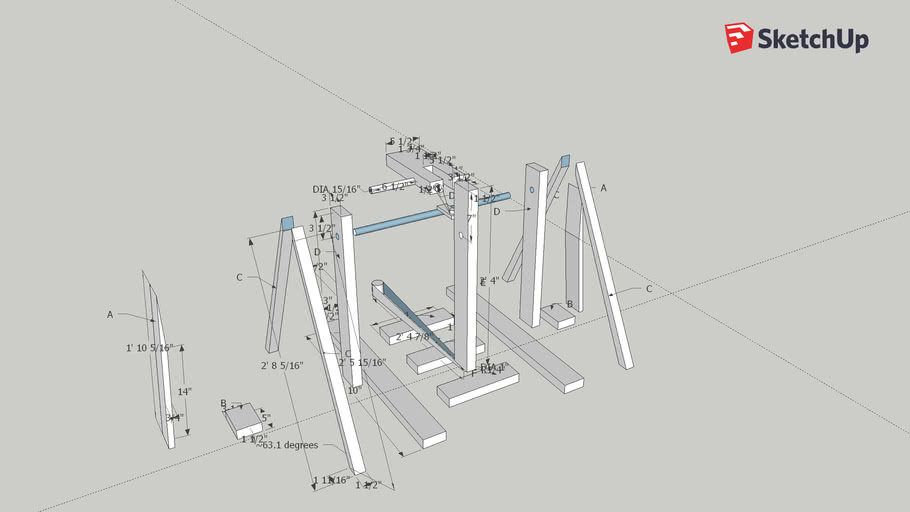Sketchup Drawing Exploded | 3D Warehouse