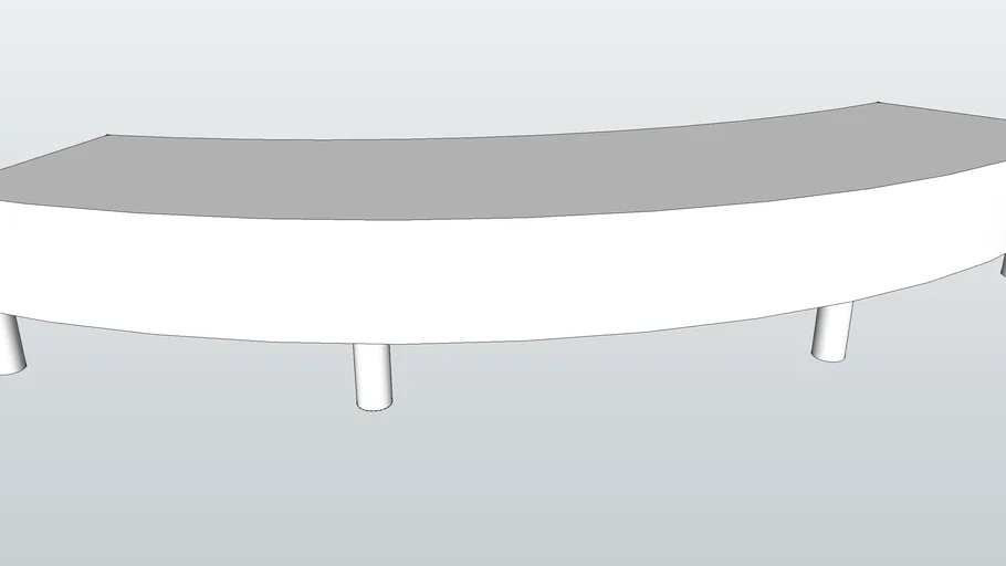 Classica Curved Bench | 3D Warehouse