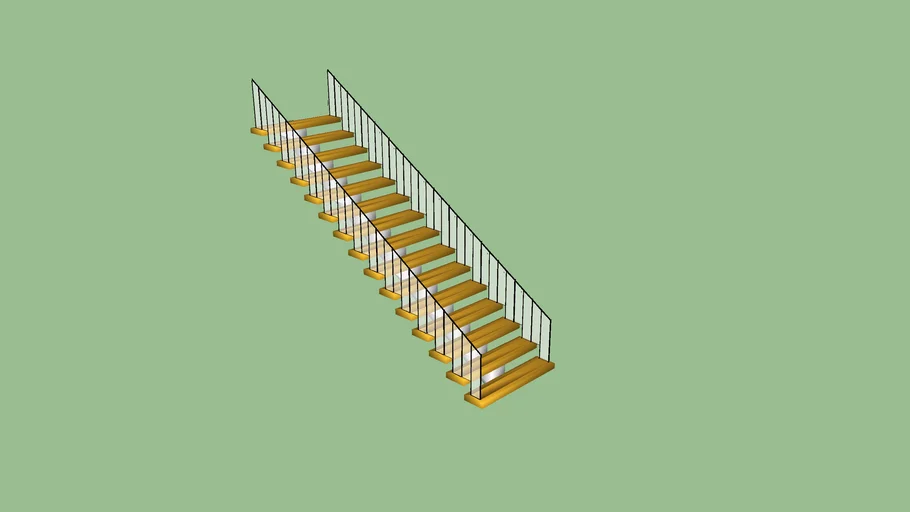 Stairs floating | 3D Warehouse