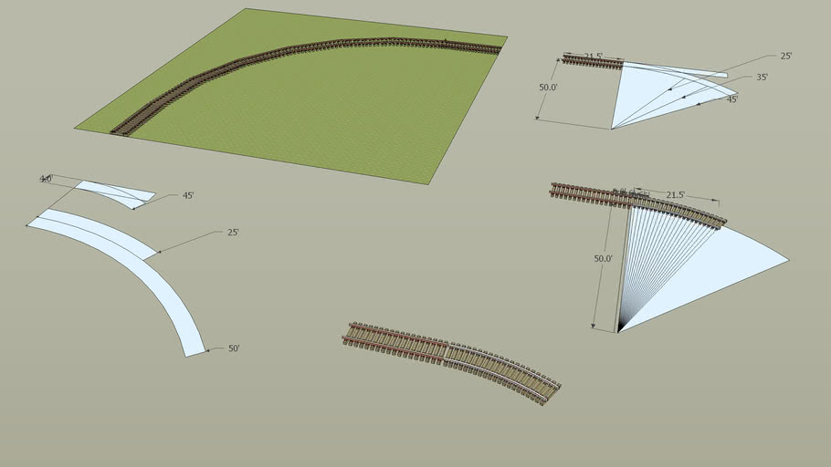 'How to Make Track Curves'.... | 3D Warehouse