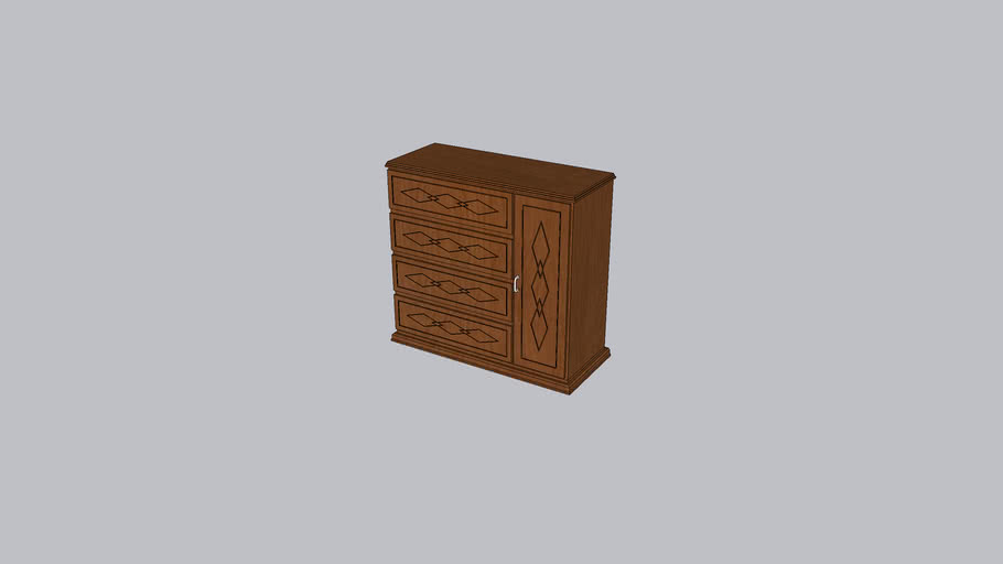 wooden wardrobe | 3D Warehouse