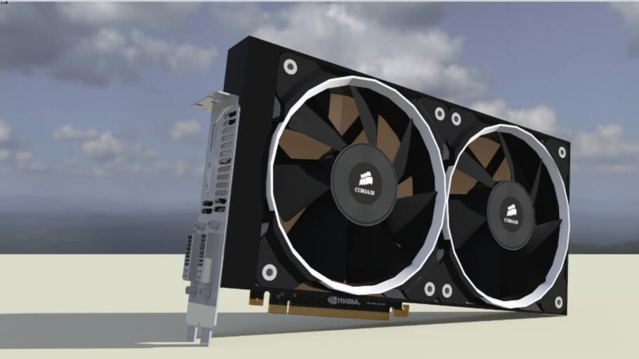 Nvidia GTX 680 Corsair fans cooled (Custom Dual 120mm fans cooling ...