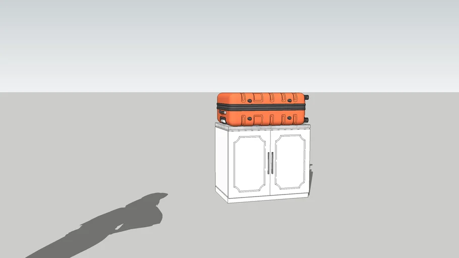 Meja Koper Lugage Bag Table | 3D Warehouse