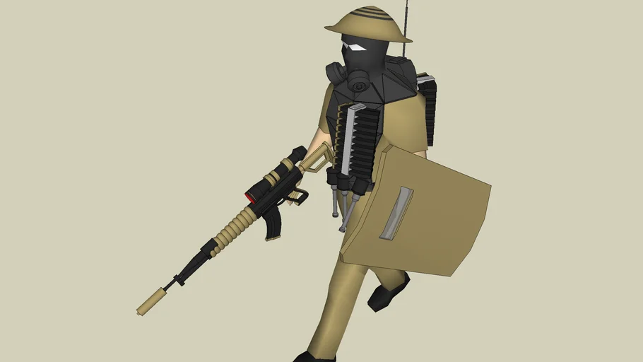 regular infantry (desert) - OUTDATED | 3D Warehouse