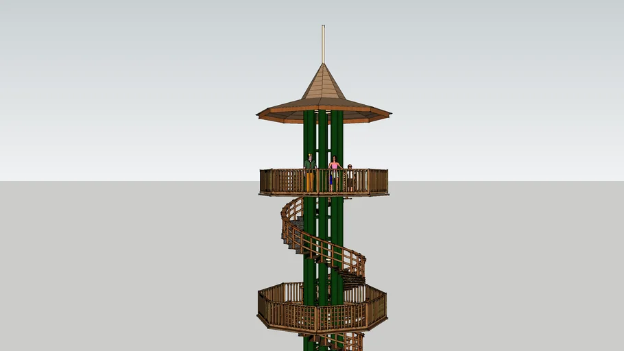 Viewing tower spiral | 3D Warehouse