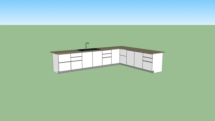 L Shape Kitchen | 3D Warehouse