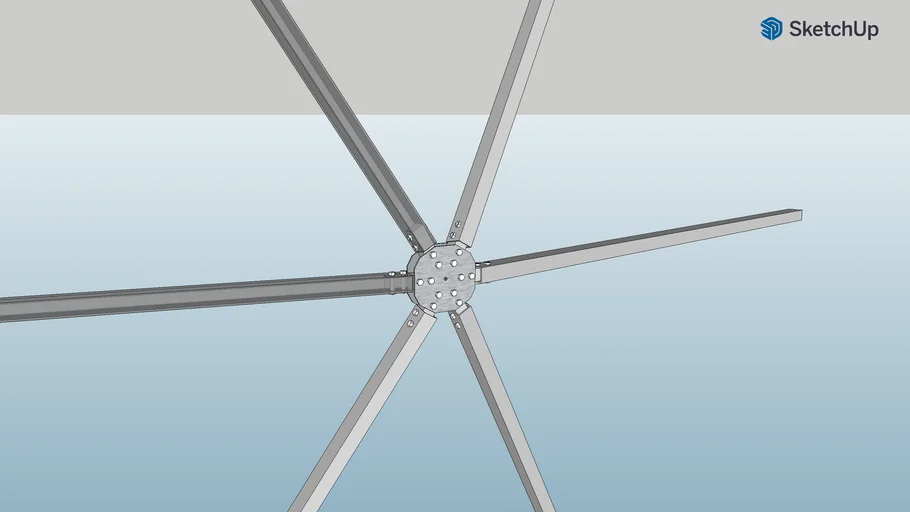 2xBolt Universal Geodesic Dome Connector | 3D Warehouse