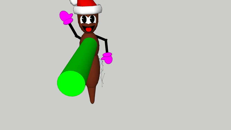 Mr hanky with a green thing | 3D Warehouse