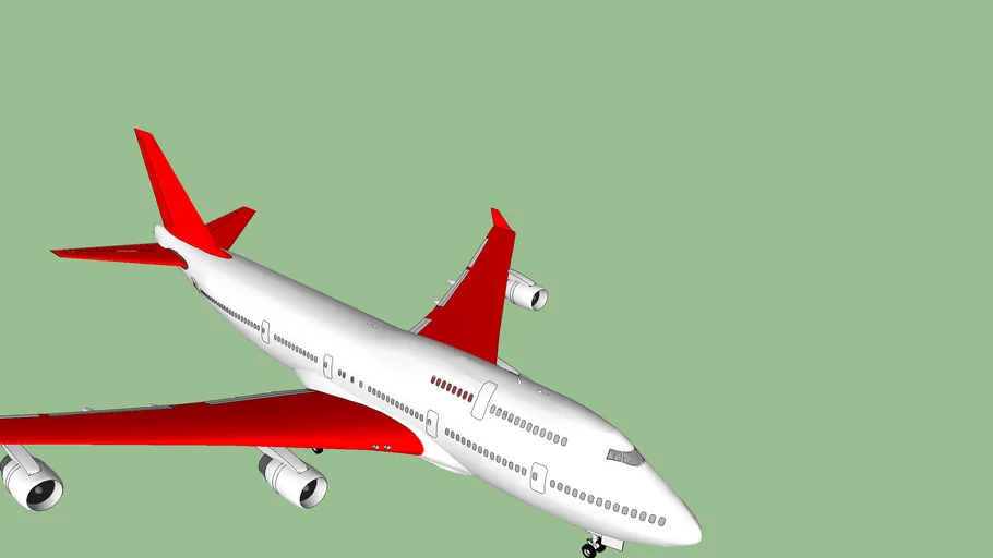 boeing 747 with Rolls Royce RB211 engines | 3D Warehouse