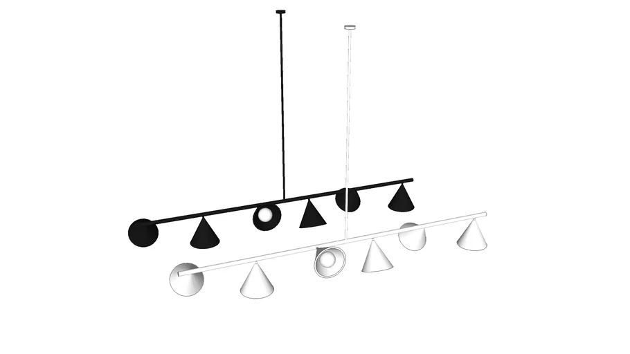 Beacon Lighting Bally 6 Pendant Light | 3D Warehouse