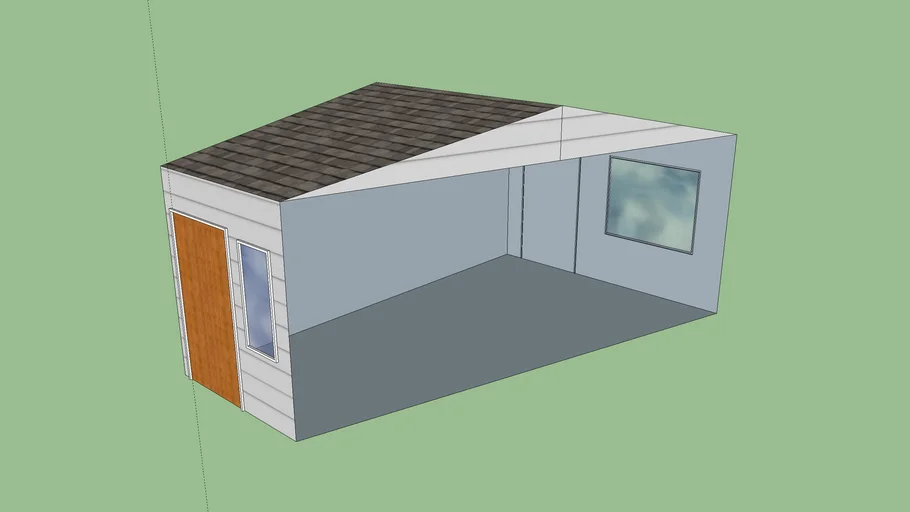 Shed alternative design 2 | 3D Warehouse
