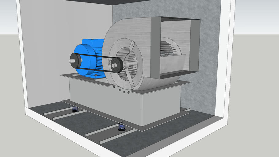CENTRIFUGAL FAN ASSEMBLY FOR AHU - VENTILATEUR CENTRIFUGE POUR CTA | 3D ...