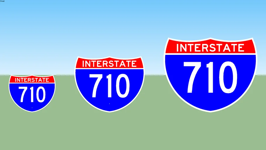 Interstate 710 Sign | 3D Warehouse