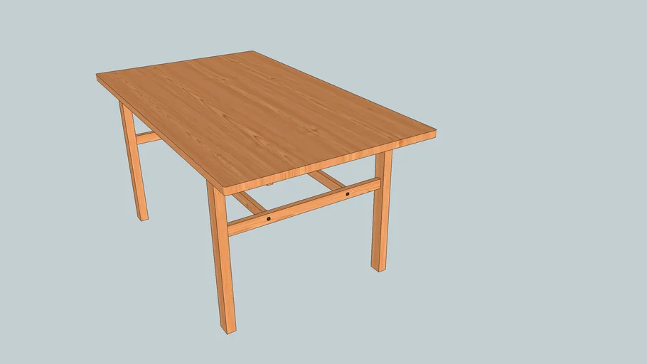 Dining table pine | 3D Warehouse