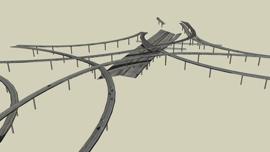 I-710 and I-105 Highway Interchange | 3D Warehouse