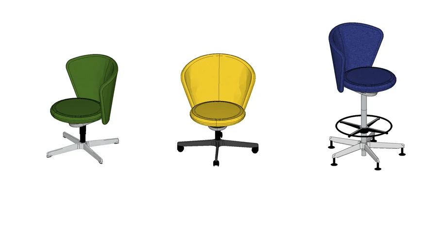 Bay Chair – 4-star & counter chair | 3D Warehouse