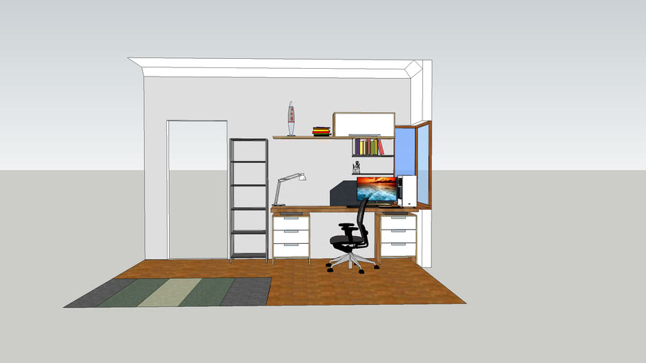 Desk productivity setup | 3D Warehouse