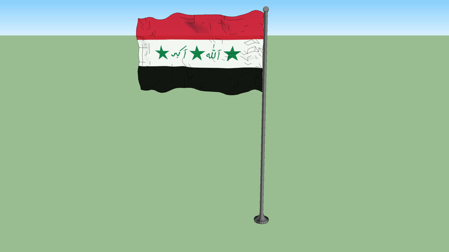 Flag of Iraq (1991-2004) | 3D Warehouse