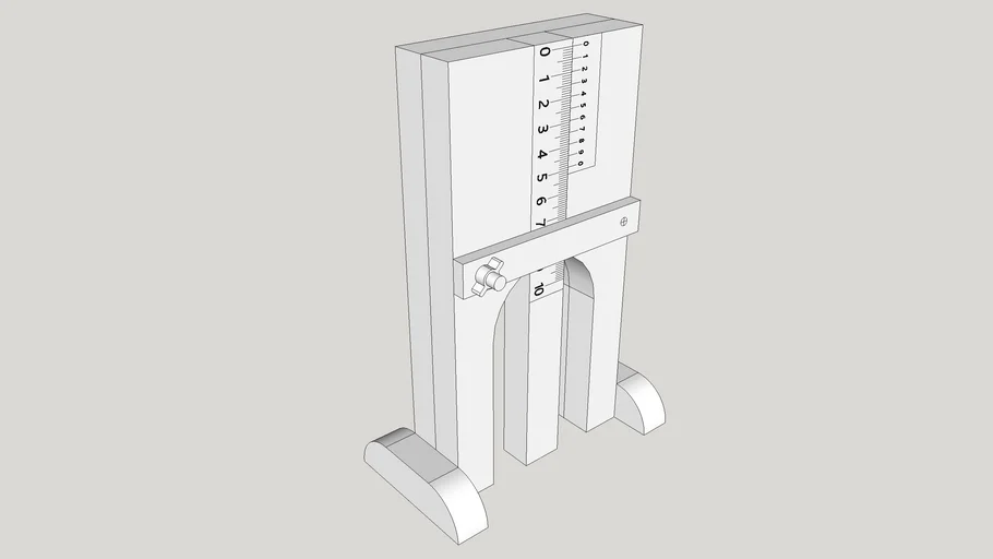 Height Gauge with a vernier scale | 3D Warehouse
