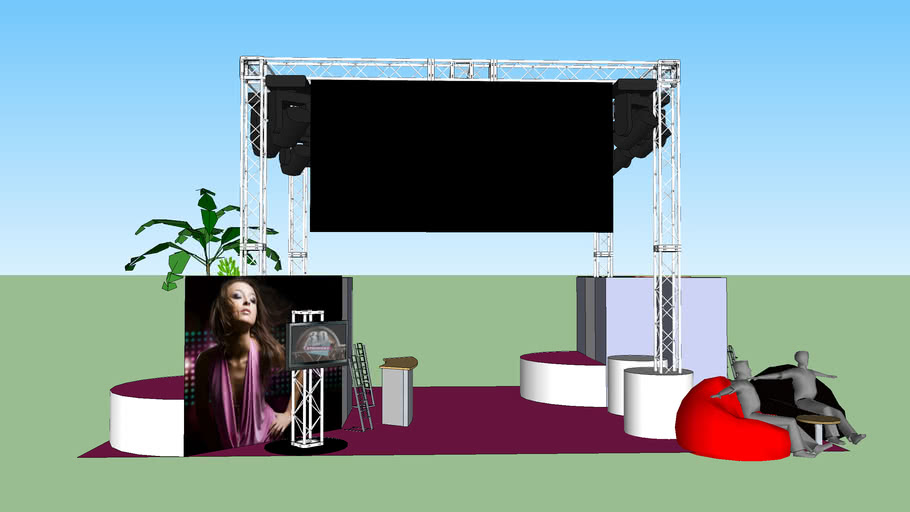 Exhibition Stand 6m x 11m | 3D Warehouse