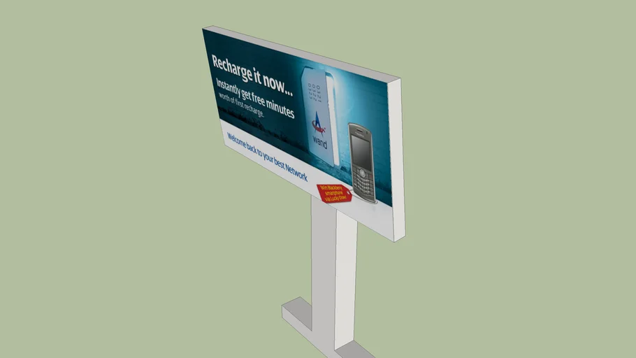 Warid Advertisement Board | 3D Warehouse