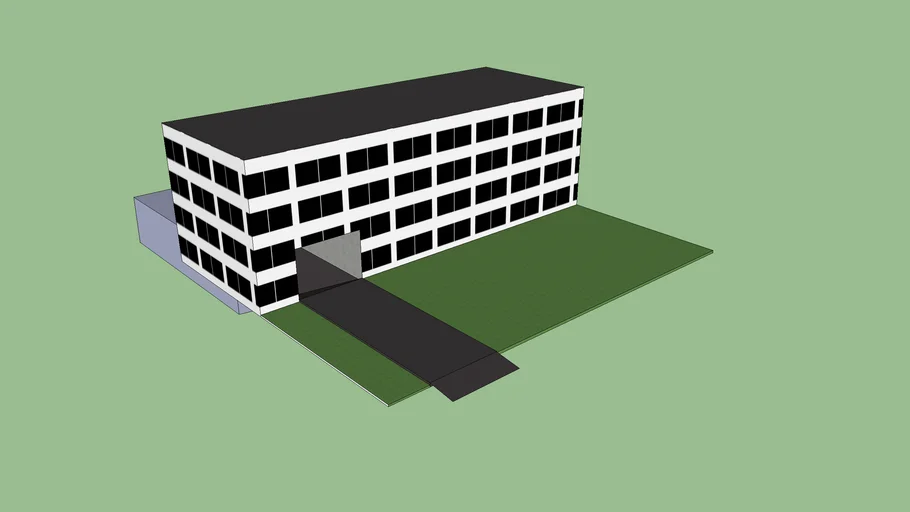 Office Building with Garage | 3D Warehouse