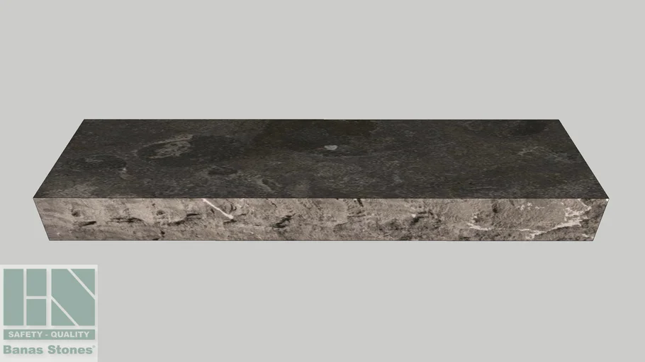 Banas Stones Natural 6' Steps/Risers - 16' x 60' - Antique Black | 3D ...