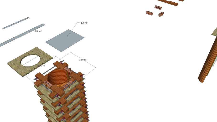 BEKESTING KOLOM BULAT | 3D Warehouse