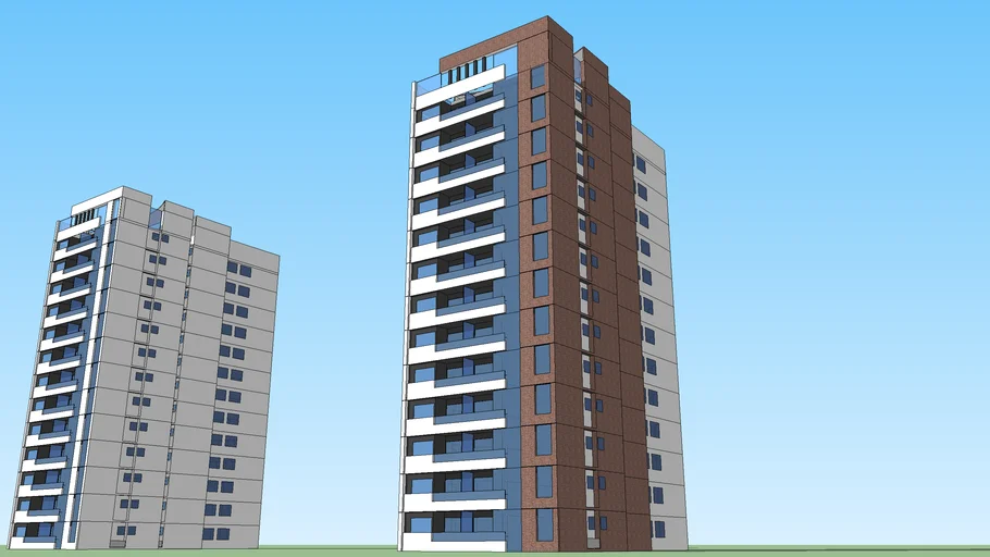 FACHADA EDIFICIO MIRADOR DE LAS AMERICAS 3 | 3D Warehouse