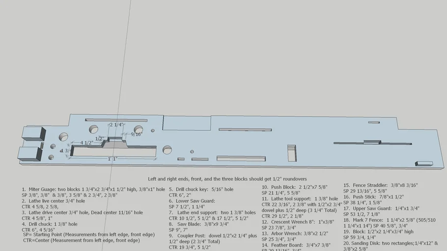 Shopsmith Accessory Shelf 10282020 | 3D Warehouse
