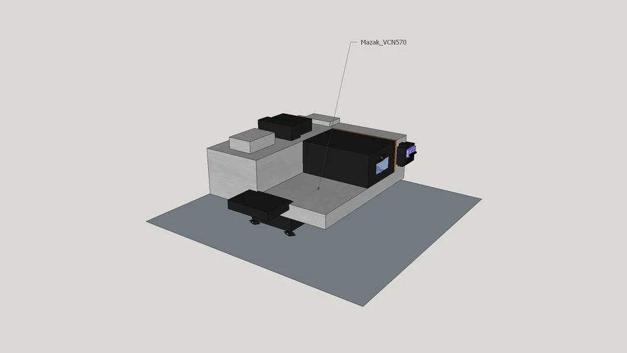 Mazak VCN 570 rough | 3D Warehouse