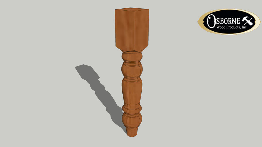 Country Bench Leg (18' x 3') | 3D Warehouse