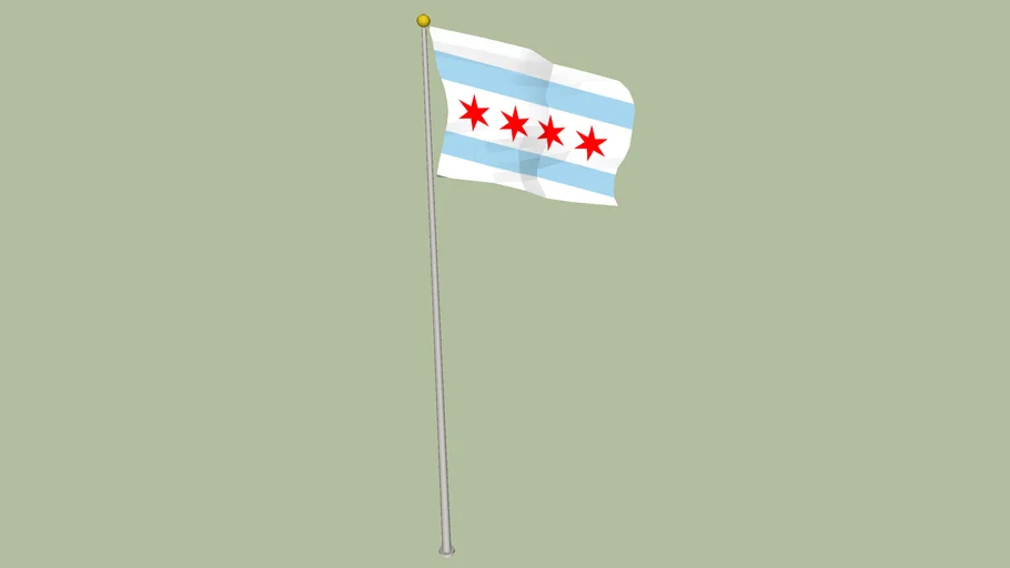 Chicago Flag | 3D Warehouse