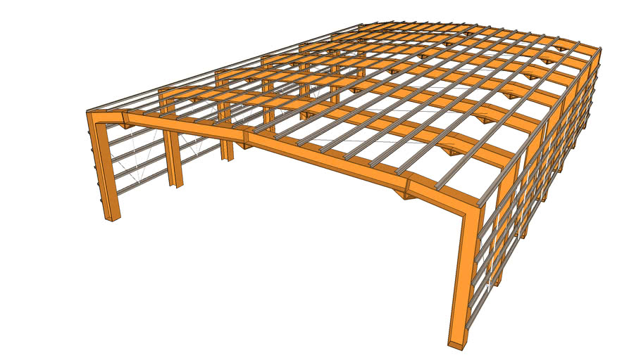 Portal Frames-(Mansard Span). | 3D Warehouse