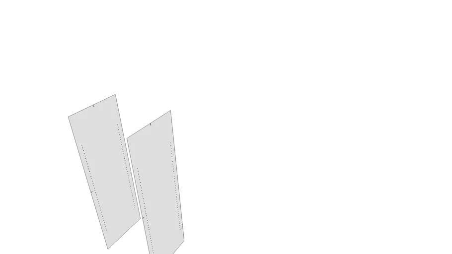 Shelf pins perforations for 32 mm system | 3D Warehouse