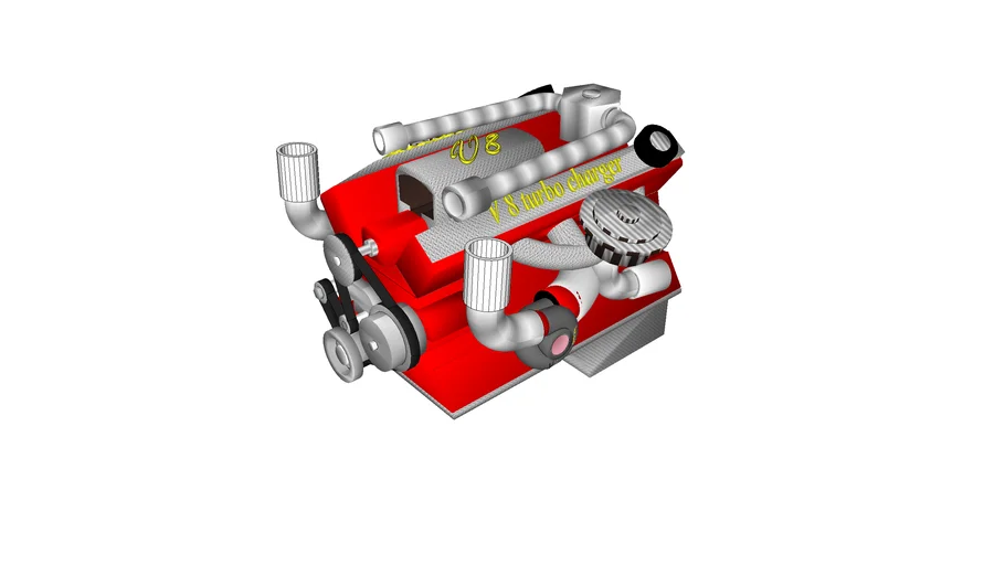 Motor v8 turbo | 3D Warehouse