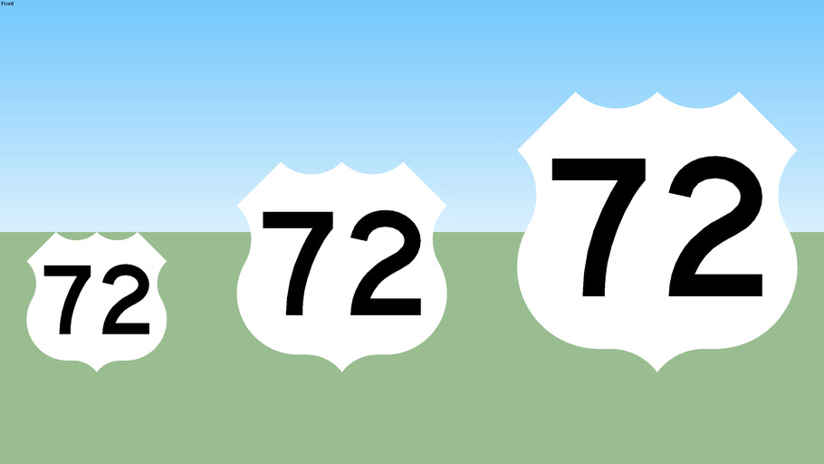 U.S. 72 Sign | 3D Warehouse