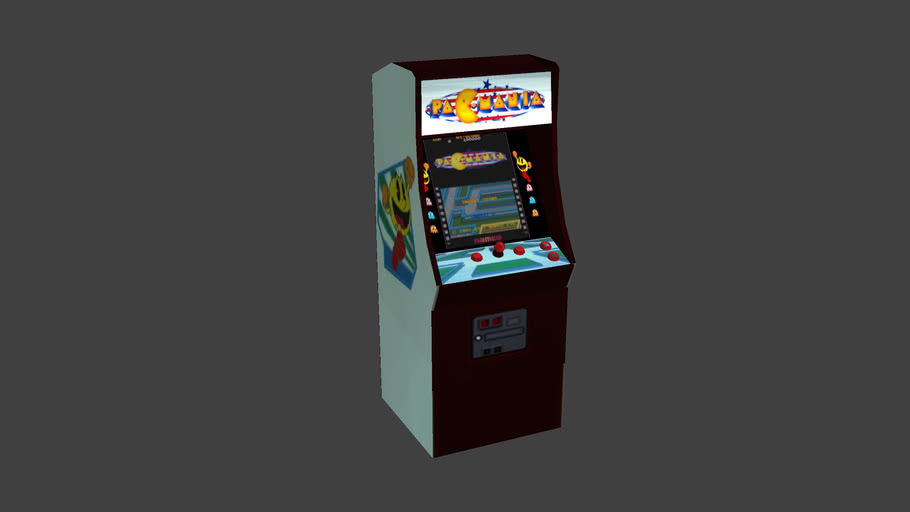 Pac-Mania - Arcade Game Cabinet (1987) | 3D Warehouse