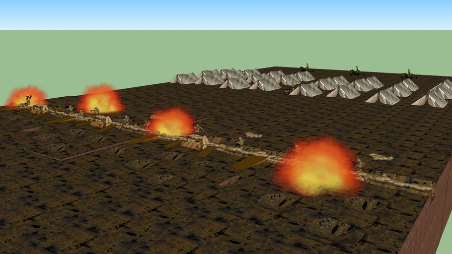 WW1 Trench Layout | 3D Warehouse