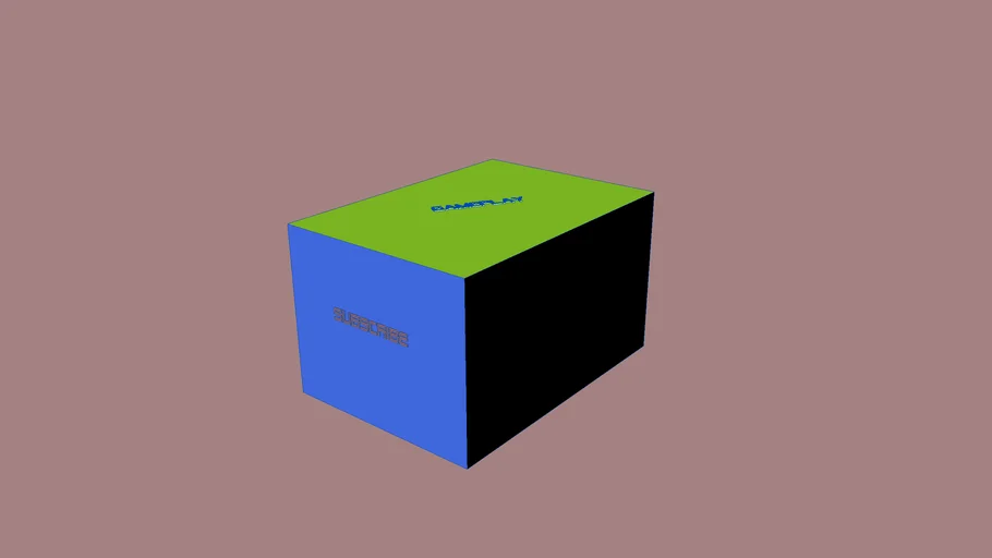 3D Youtube Gaming Box Intro Template | 3D Warehouse