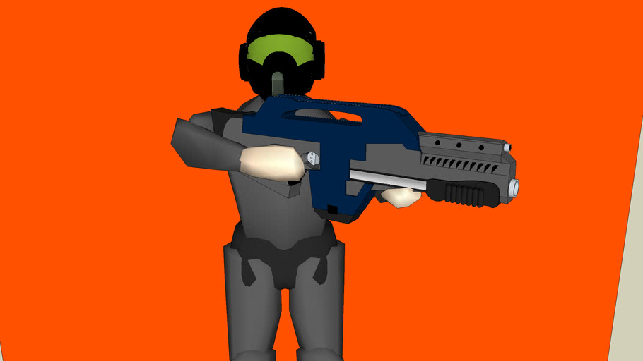 FA elite force soldier armed with MA4L | 3D Warehouse