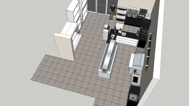 Black & White Bakery Front Redesign 2019-01-01 | 3D Warehouse