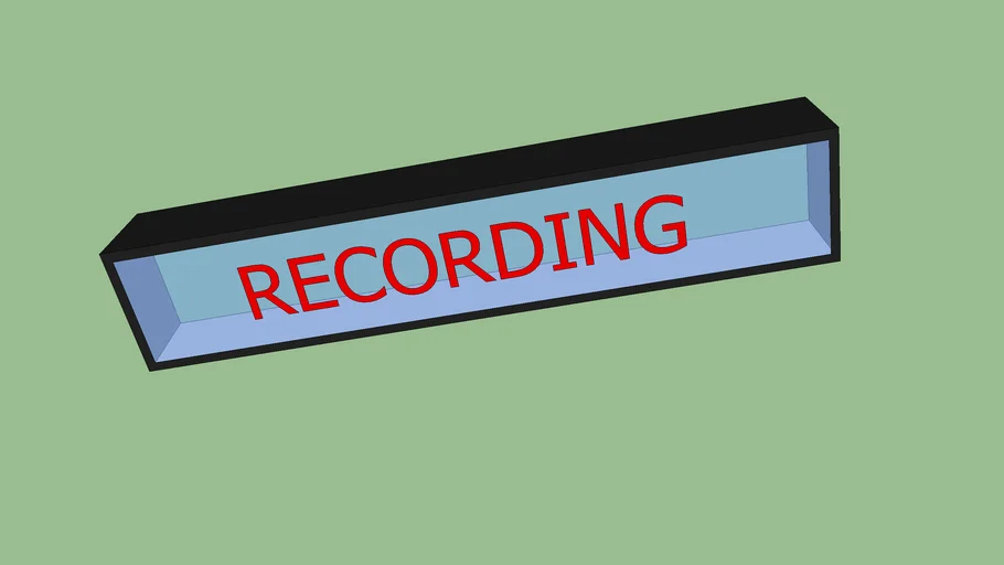 Recording Light | 3D Warehouse