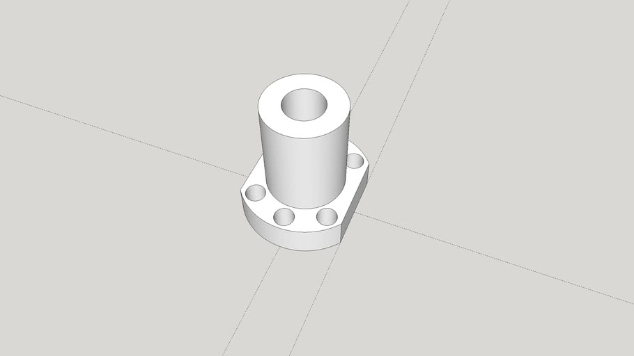 SFU1204 ballscrew nut | 3D Warehouse
