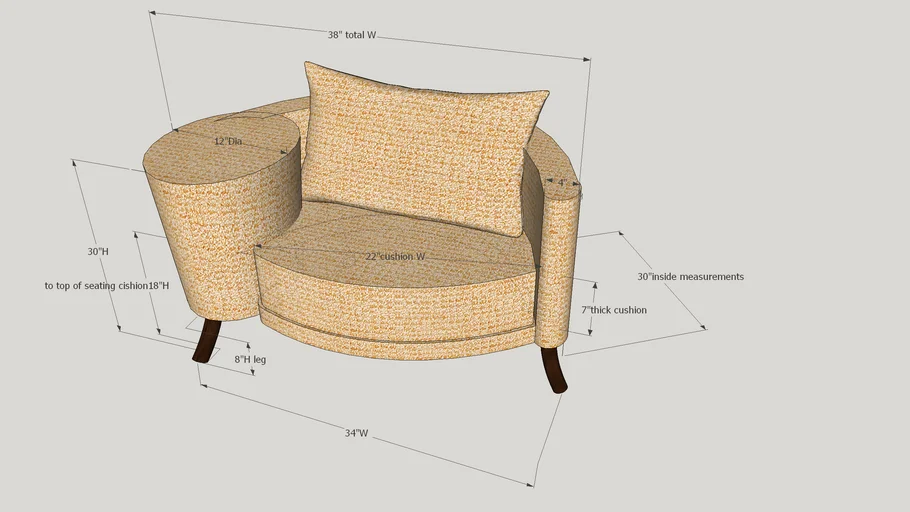 Reading Chair | 3D Warehouse