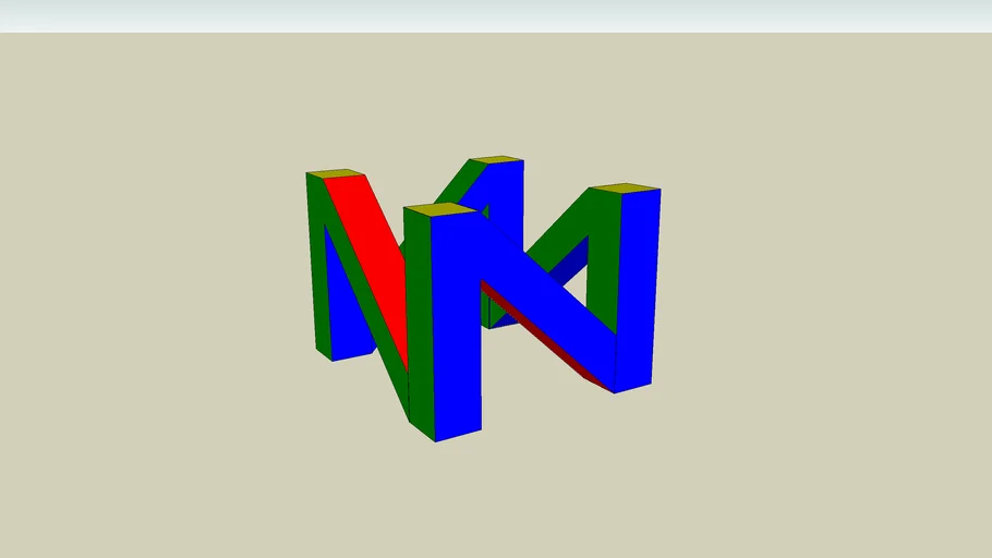 Nintendo 64 symbol | 3D Warehouse