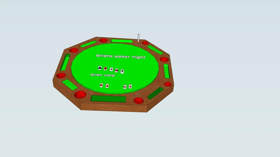brian ward poker table | 3D Warehouse