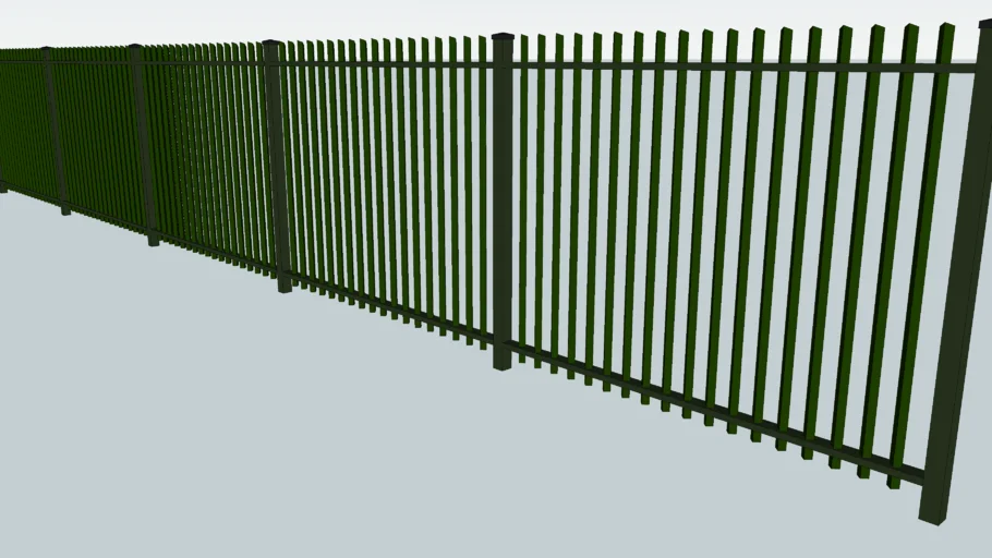 long fence | 3D Warehouse